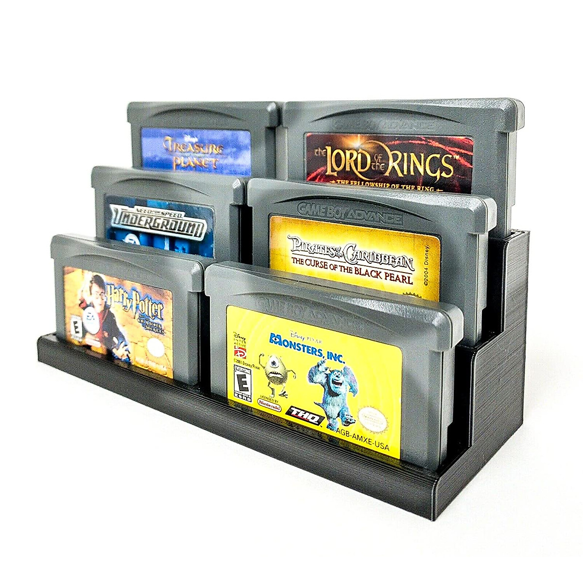 Stepped 6 Game Gameboy Cartridge Display
