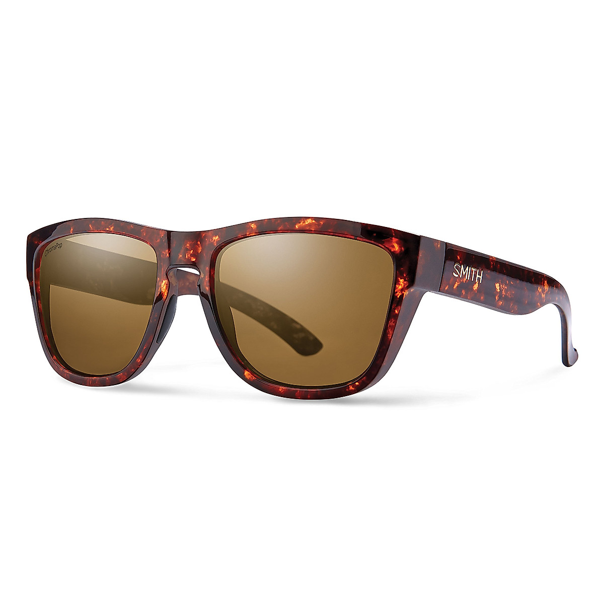 Smith Optics Clark Chroma Pop Polarized Sunglasses (Brown Lens), Vintage Havana