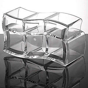 Tbestmax 6 Slot Acrylic Makeup Brushes Holder Organizer, Clear Eyebrow Pen Container Cosmetics Storage