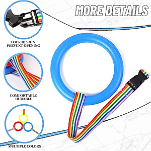 Kids Walking Rope, Preschool Walking Rope, Kindergarten Handles Safety line Rope, Daycare Essentials Toddler Outdoor Supplies (8 Pcs, RED)