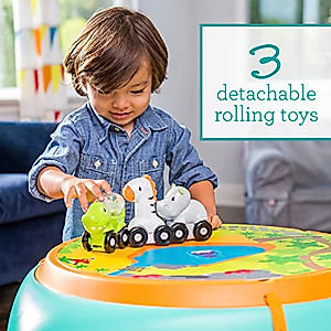 Infantino 2-in-1 Sit, Spin & Stand Entertainer - 360 Seat and Activity Table with Simple Store-Away Design, Multi-Colored, 1-Count