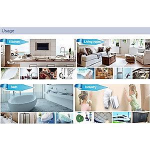 Mr White, Magic Eraser Sponge 4X Stronger Pad, 8-Pack, Cleaning Sponge, Multi-Purpose Power Scrub, Household Cleaning, Office & Industrial, Boat Scuff Eraser, Melamine Foam Cleaning Pad.Brush, Kitchen