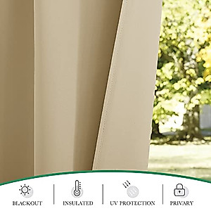 StangH Red Velvet Curtains & Outdoor Waterproof Blackout Curtains