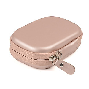Alltravel case for External Solid State Drive Samsung T7, T7 Touch, T5, T3 250GB 500GB 1TB 2TB SSD USB 3.0 External Solid State Drives, Strong Compact Light Weight case, Mesh Pocket (Rose Gold)