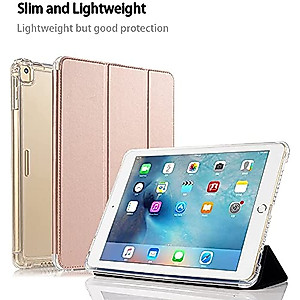Valkit Case for iPad Mini 5 2019 / iPad Mini 4 2015 (5th/4th Generation 7.9 inch) - Slim Lightweight Smart Shell Stand Cover with Translucent Frosted Back Protector, with Auto Wake/Sleep, Rose Gold