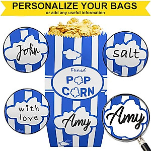 [100-pcs] 1 oz Royal Blue Popcorn Bags + [100-pcs] 1 oz Pink Paper Popcorn Bags - Customizable - Bundle