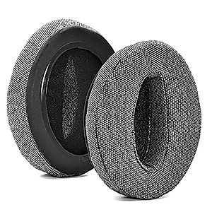 defean Replacement Gray Fabric HD4.50BT, HD4.50BTNC, HD4.40BT Memory Ear Pads Cushion Compatible with Sennheiser HD 4.50BT, HD 4.50BTNC, HD 4.40BT Bluetooth Headphones (All Fabric)