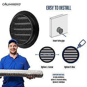 Round Vent Cover Soffit Vent calimaero WSGB 4 Inch Round HVAC Vent Cover Round Air Vent Duct Cover