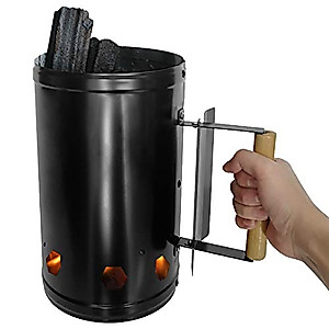 Feibrand Large Stainless Grill Charcoal Chimney Starter Coal Starter Chimney for Outdoor Grill Camping BBQ