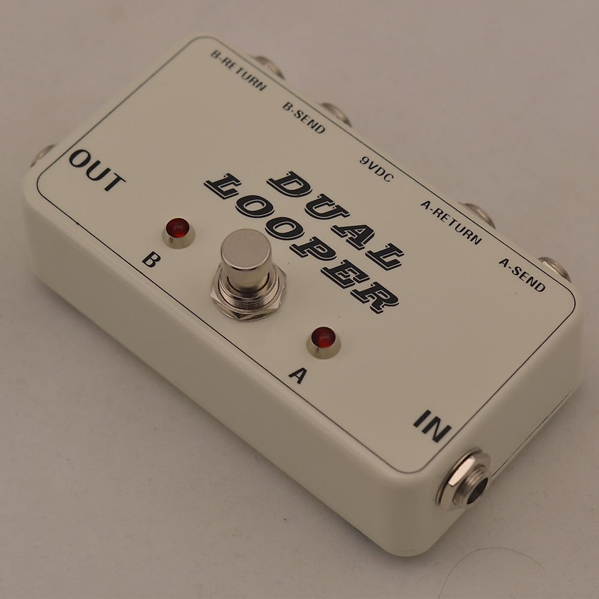 New True-Bypass Looper Effect Pedal Guitar Effect Pedal Looper Switcher true bypass guitar pedal White dual Loop switch