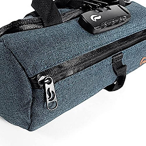 Duffle bag Small 10"- Smell Proof - With combo lock - SK9 Premium odorless Technology (Blue Navy)