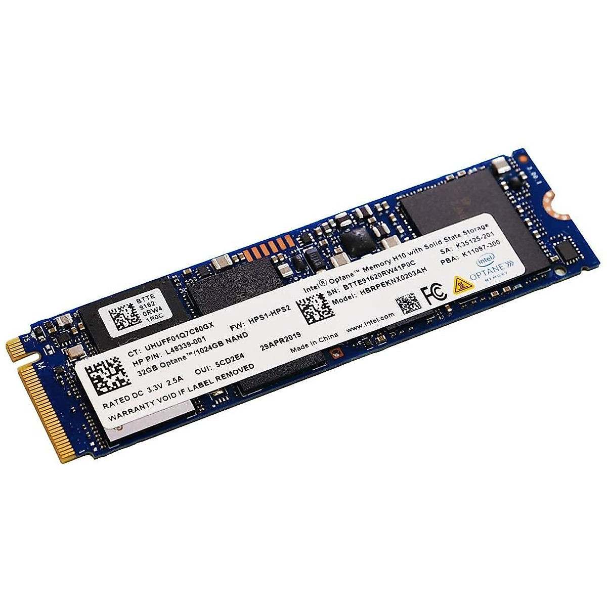 Best Notebook New Intel Optane H10 HBRPEKNX0203AH SSD PCIe NVME 1TB + 32GB M.2 SSD PCIe NVME for Spectre x360 2-in-1 Inspiron Envy Asus Laptops and Desktop