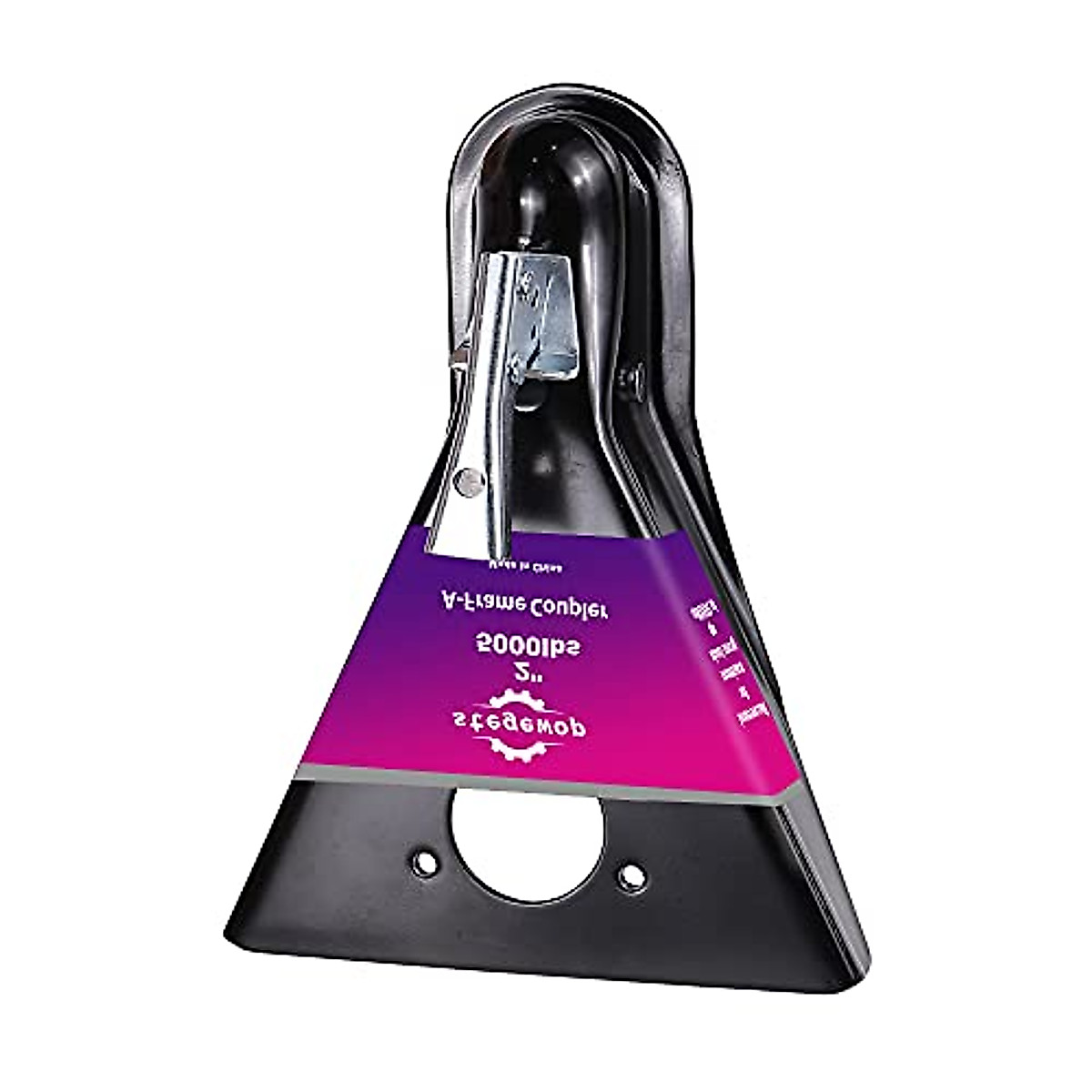 2" A-Frame Trailer Coupler with Trigger Latch SAE Class III 5000 lb for Towing RV, Boat, Camper (Black)