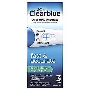 Clearblue Rapid Detection Pregnancy Test, 3 Count Prueba de embarazo Rapid Detection Clearblue