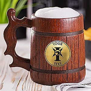 Adeptus Custodes Beer Stein, Personalized 40k Wooden Beer Mug, Custom Beer Stein, Gamer Gift, Gamer Tankard, Gift for Men, Gift for Him
