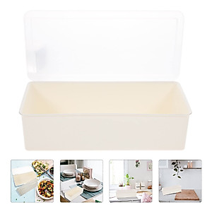 Cabilock Flatware Storage Trays with Lid and Drainer Kitchen Chopsticks Storage Case Utensil Holder Cutlery Box Container Home Supplies