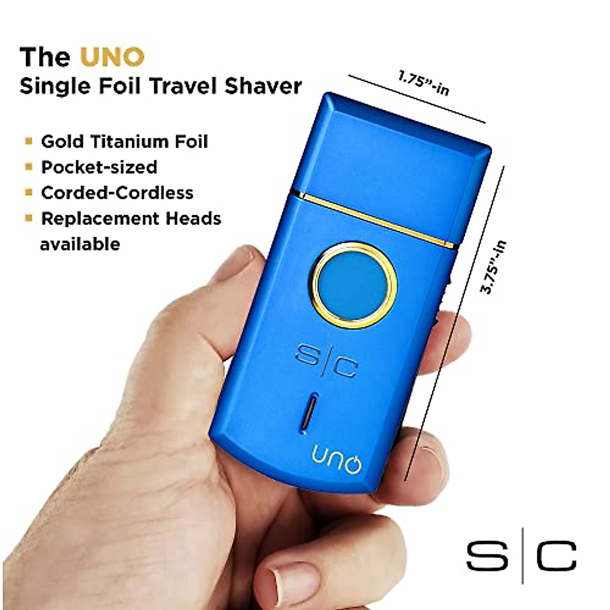 StyleCraft Uno Single Foil Shaver Blue