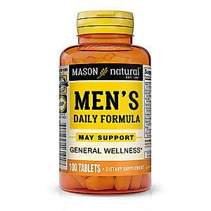 MASON NATURAL, Mens Daily Formula Equivalent to One a Day Mens Brand Tablets - 100 ea