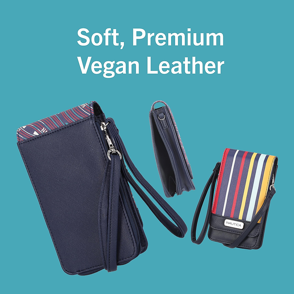 Nautica Women's Crossbody Cellphone Purse, Blush Pink