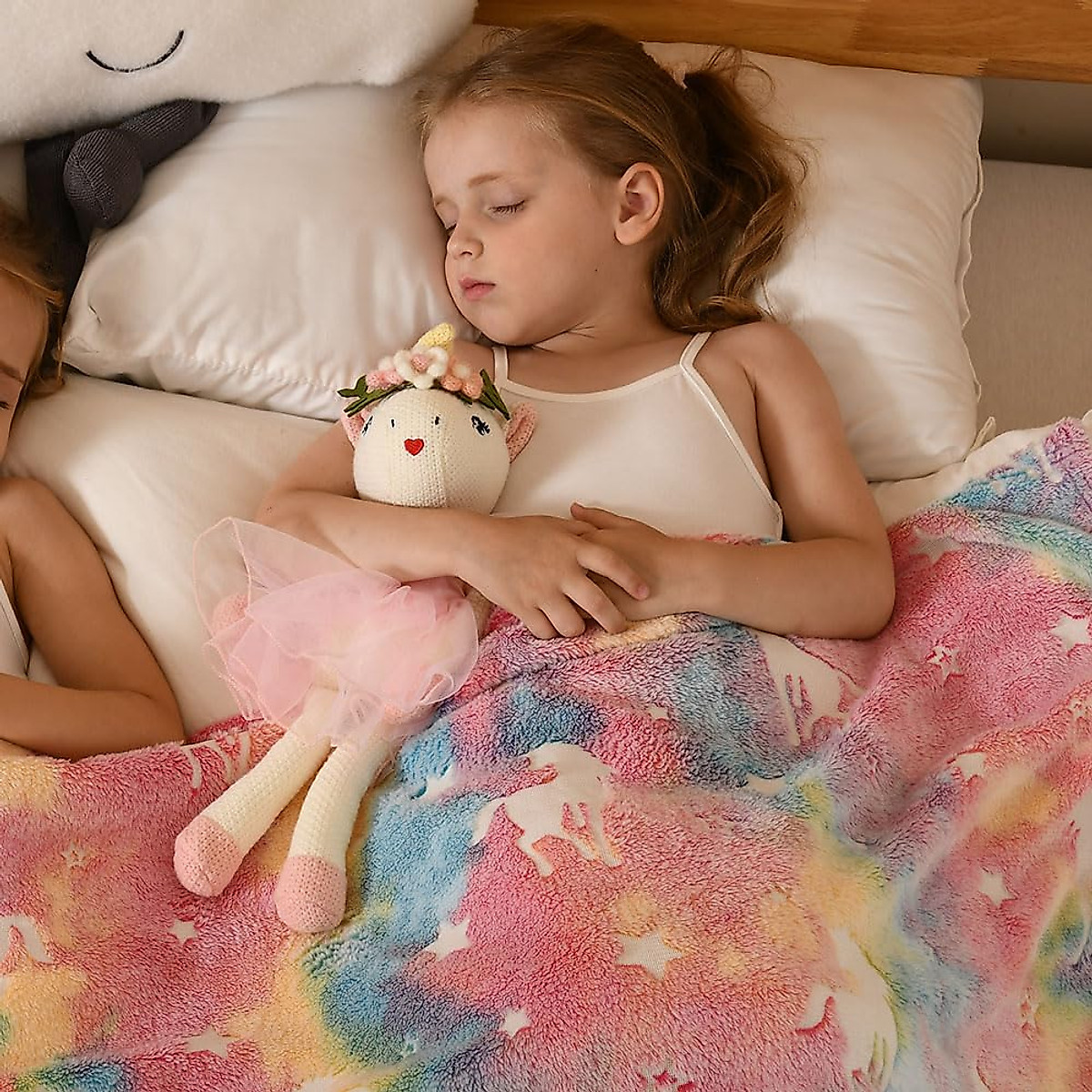 Unicorn Doll Stuffed Animal Toys for Girls - Ballerina Doll | Plush Carrier Bag | 3 Set Cloth Accessories, Kids Pretend Play Pet Care, Birthday Gift for 3 4 5 6 Year Old Little Girl Unicorn Toys