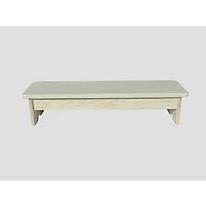 Bedside Foot Stool 6" Tall (Made in The USA) (Unfinished)