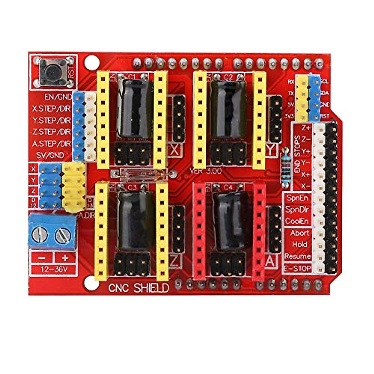USB Interface Practical High Quality CNC Shield Stepper Driver, Compatible Expansion Board Kit, for