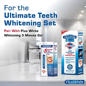 Plus White Post Whitening Stain Rinse - Protects Against Smoking, Wine, & Coffee - Dentist Recommended Whitening Teeth Rinse (6 oz, Pack of 1)