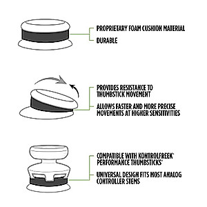 KontrolFreek Precision Rings | Aim Assist Motion Control for PlayStation 4 (PS4), Xbox One, Switch Pro & Scuf Controller (Black/Purple)