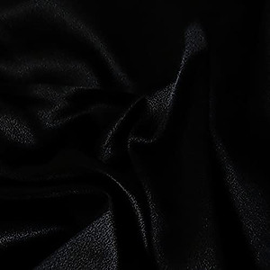 Yiemoge Satin Photography Background Silk, Glossy Fabric Cloth Backdrops for Goods, Crafts, Jewelry, Cosmetics, Food Photoshoot and Flat Lay (Black, 4.9×3.3ft/150×100cm)