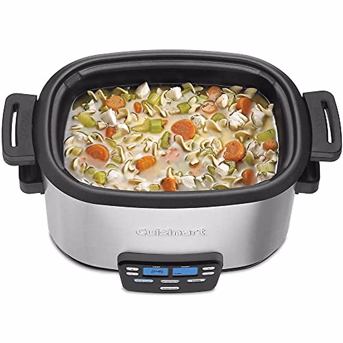 Cuisinart MSC-600 6 Quart 3-In-1 Cook Central Multicooker Slow Cooker Steamer Bundle with 1 YR CPS Enhanced Protection Pack