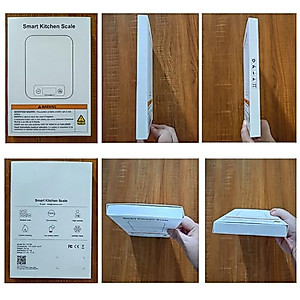 URAMAZ Smart Food Scales for Kitchen - Digital Food Scale Grams and Ounces with Nutritional Calculator Analysis App, Food Macro Scales for Weight Loss, Cooking, Calories Counting, Meal Prep