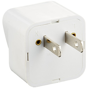CKITZE BA-6 Universal 2 in 1 Plug Adapter Type A for USA, Canada, China, Japan & More - CE Certified