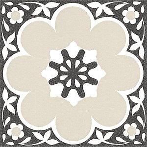FloorPops 12-in by 12-in Black Daphne Vinyl Peel & Stick Floor Tiles (10 Tiles), (10 sq.ft./Carton)