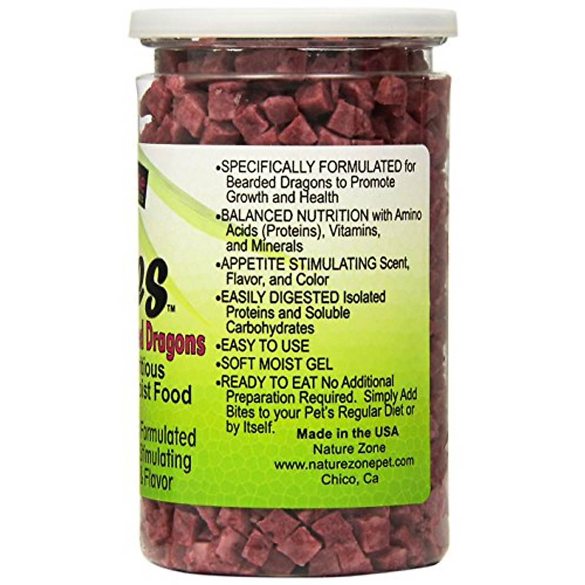 Nature Zone Snz54621 Bearded Dragon Bites Soft Moist Food, 9-Ounce