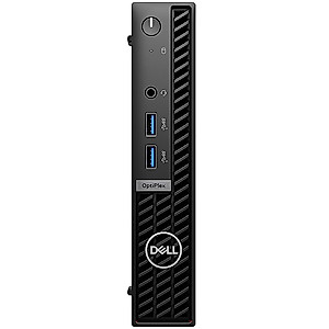 Dell OptiPlex 7010 Micro Business Mini Desktop (Intel i5-13500T vPRO 14-Core, 16GB RAM, 256GB PCIe SSD, Intel UHD 770, RJ-45, HDMI, DP, Black, USB Keyboard, USB Mouse, Win 10 Pro)