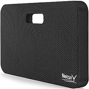 NETANY Extra Thick Kneeling Pad for Gardening, Comfortable Knee Pad Cushion, Extra Large Foam Kneeler Mat for Gardening, Baby Bath, Workout, Exercise & Yoga, Mechanic, 17.8 x 11 x 1.5 in, Black