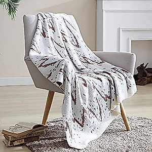 Snuggle Sac Textured Throw Super Soft Lightweight & Warm Knitted Blanket 50"x60" for Bed Sofa Couch Travel