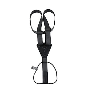 Perris Leather Ukulele Strap - 2" Wide Woven Classical Strap with Plastic J Hook - Made in Canada - Black