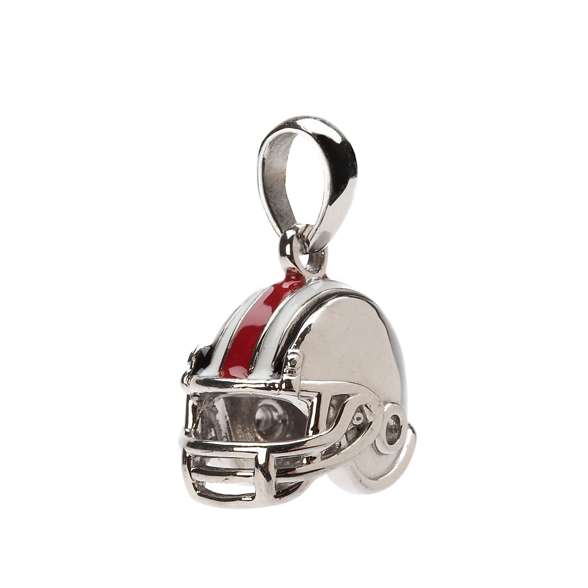 Stone Armory Ohio State Jewelry - OSU Football Helmet with Austrian Crystal Bead - Hypoallergenic and Adjustable 16-20in - Ohio State Gear for Women