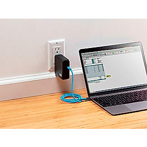 Monoprice Durable USB 2.0 Type-C Charge and Sync Kevlar Reinforced Nylon-Braid Cable - 3 Feet - Blue | 5A/100W, Aluminum Connectors - AtlasFlex Series