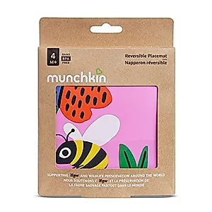 Munchkin® WildLove Reversible Silicone Placemat for Kids, 1pk, Bee
