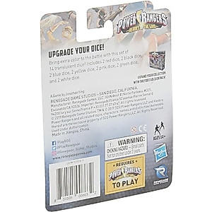 Renegade Game Studios Power Rangers: Heroes of The Grid Ranger Dice Set, 14 Translucent Dice, Ages 14+