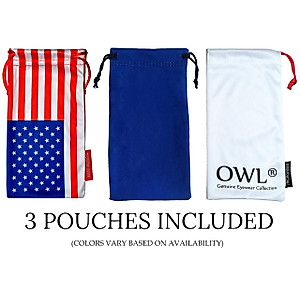 12 Pack Aviator Mirrored Lens Eyeglasses Black, Silver Frames OWL ®.