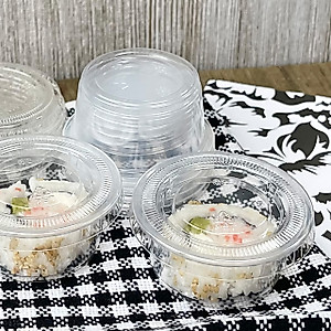 Outside the Box Papers 2 Ounce Compostable Biobased Plastic Cups and Lids - 100 Pack