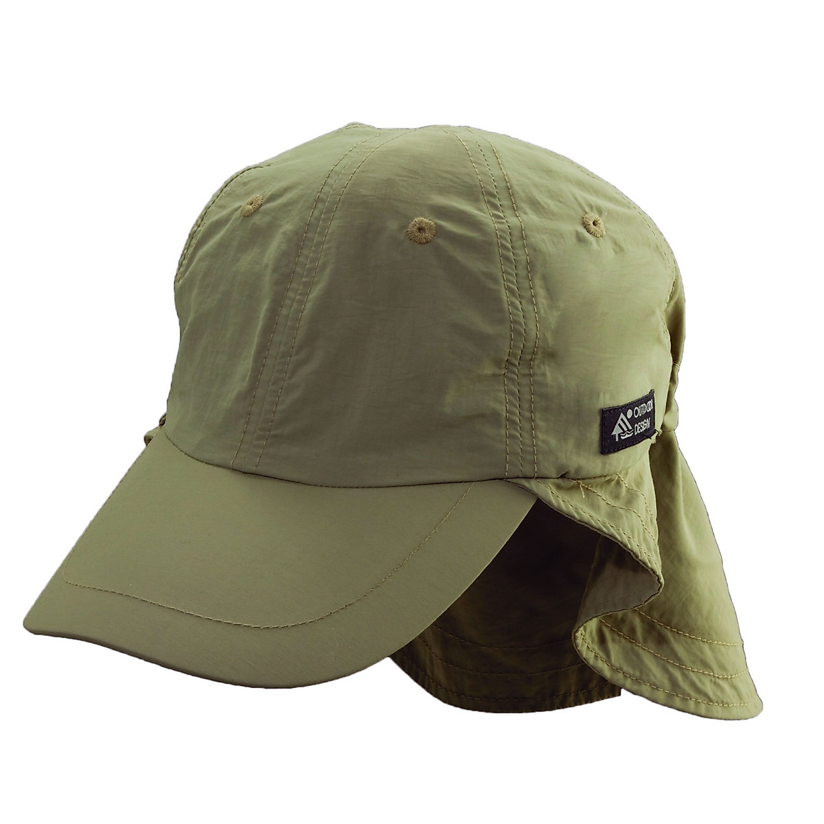 Dorfman Pacific Co. Men's Supplex Flap Fisher Cap, Khaki, One Size