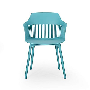Christopher Knight Home Ladonna Outdoor Dining Chair (Set of 2), Teal