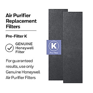 Honeywell HFD320 Air Genius 5 Air Purifier with Permanent Washable Filter Large Rooms (250 sq. ft.) Black