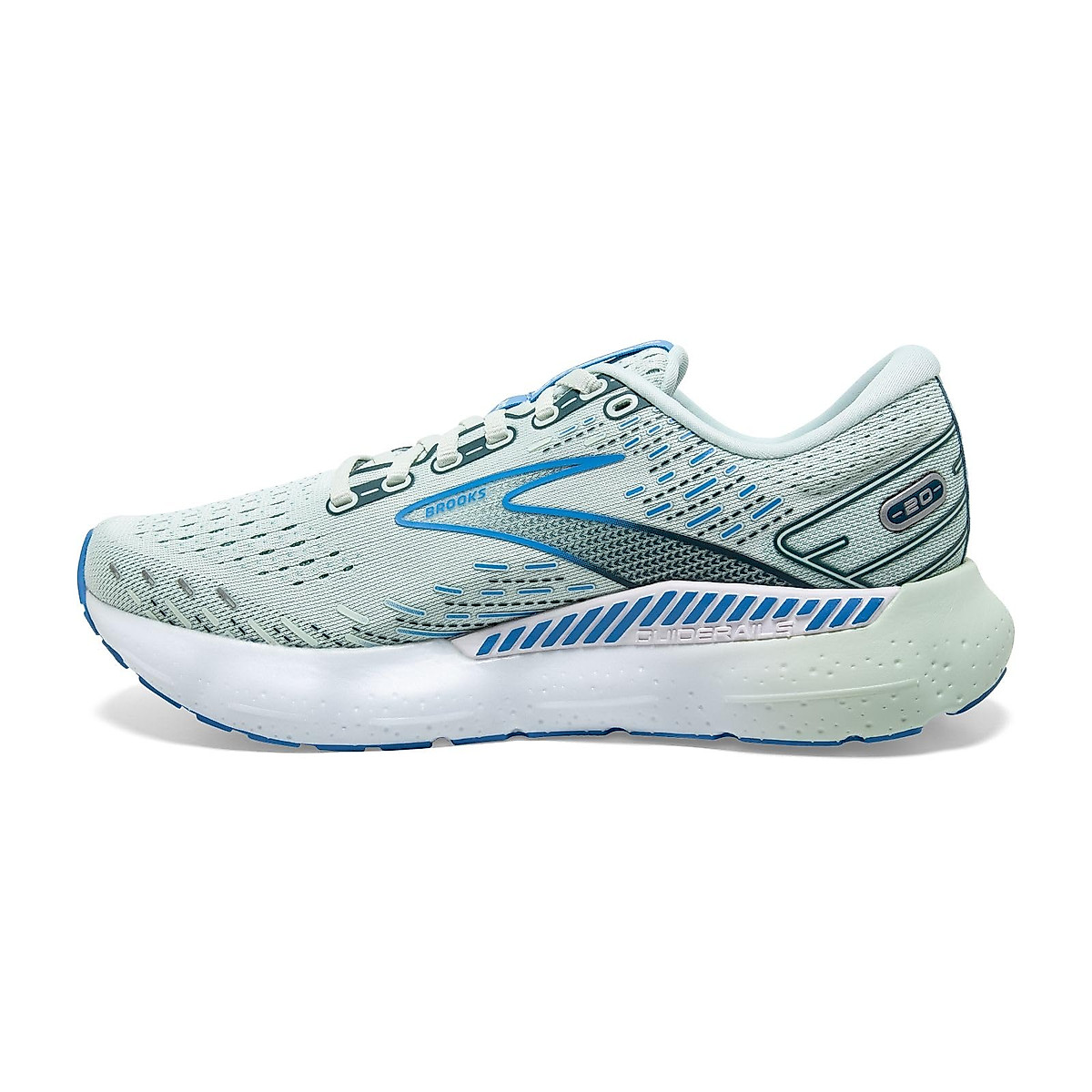 Brooks Women's Glycerin GTS 20 Supportive Running Shoe - Blue Glass/Marina/Legion Blue - 7.5 Medium