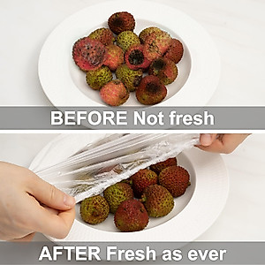 Premium:200Pcs Thicker Fresh Keeping Bags,Reusable Elastic Food Storage Covers, Shoes Cover or Shower cap,Plastic Sealing Elastic Stretch Adjustable Bowl Lids for Family Outdoor Picnic