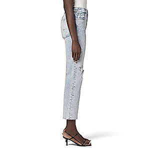 Hudson Jeans Women's Remi High Rise Straight Leg Cropped Jean, Two Hearts, 28